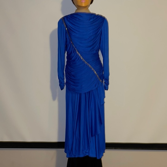 Dresses | Vintage Electric Blue Dress | Poshmark